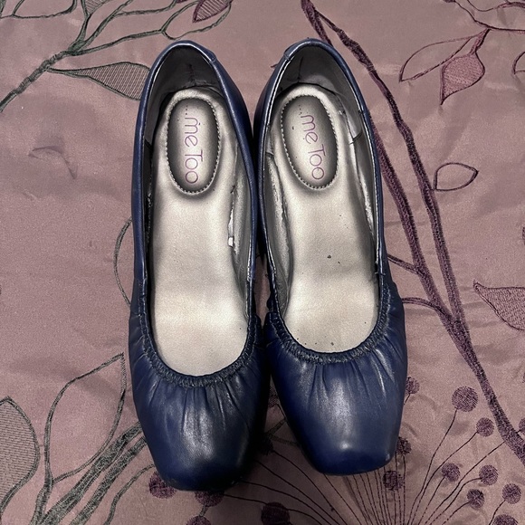 me too | Shoes | Pm21723 Navy Blue Wedge Heel Shoe | Poshmark